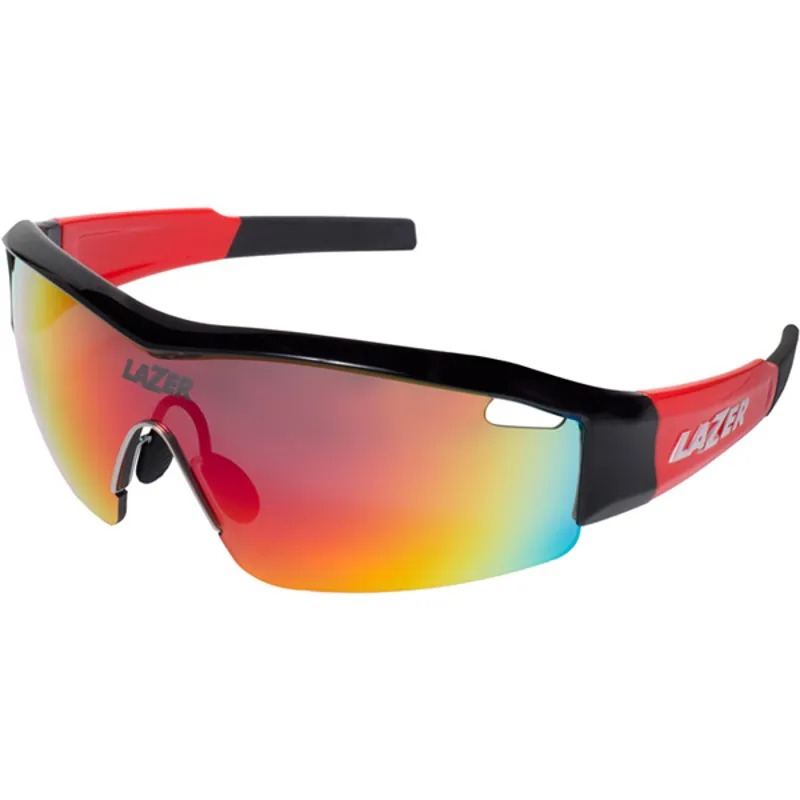 GLASSES Lazer Solid State BK/RD Triple Black/Red triple lens pack